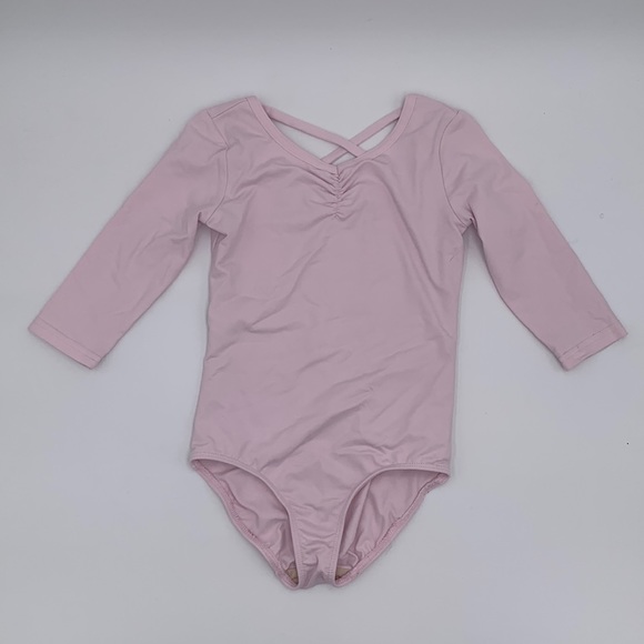 Danskin | One Pieces | Little Girl Ballet Long Sleeve Leotard Pink ...